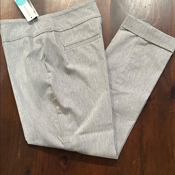 Tribal | Pants & Jumpsuits | Tribal Womens Heather Gray Cuffed Cropped ...